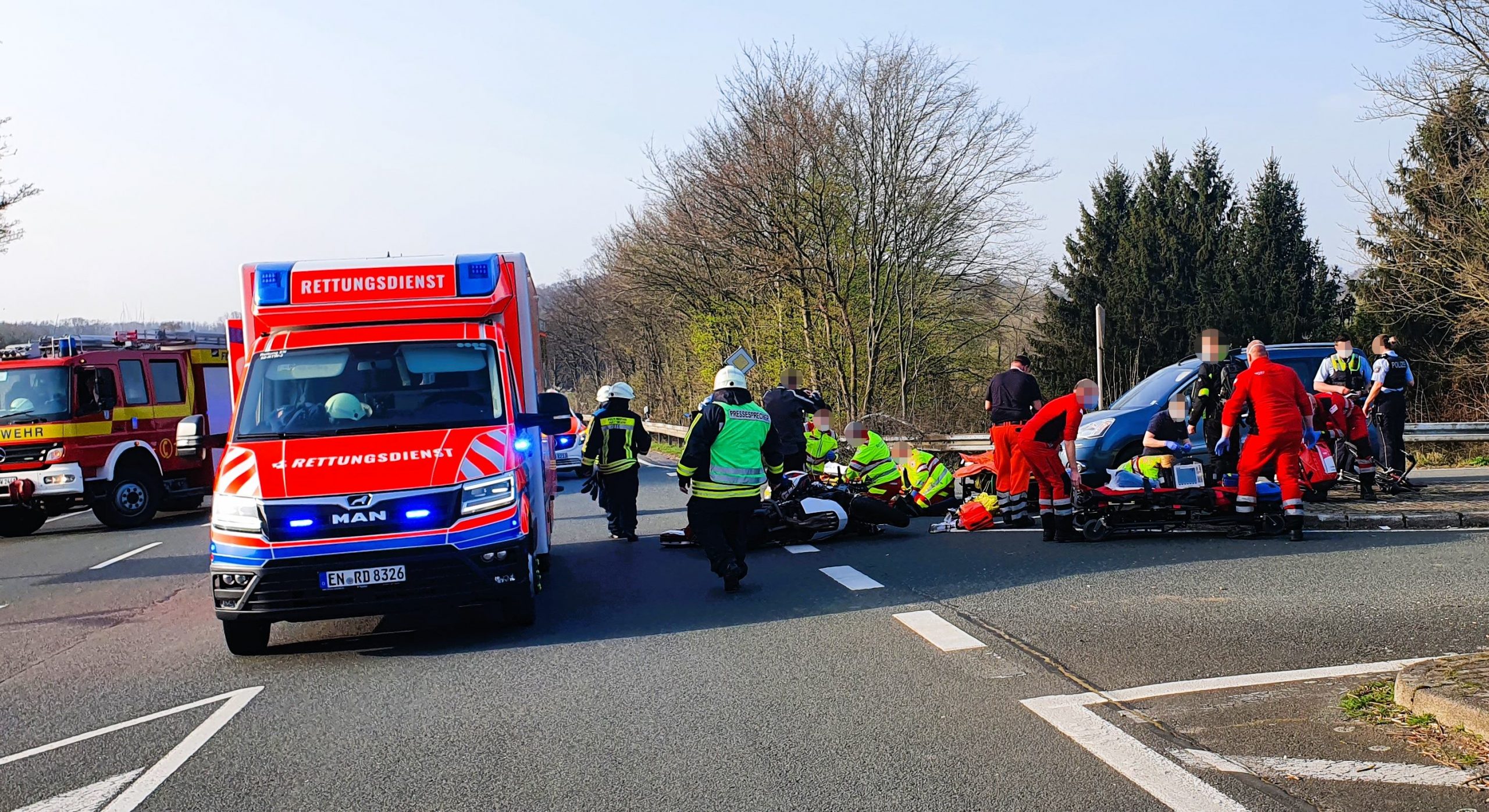 SCHWERER UNFALL IM WODANTAL – 2 RTH